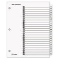 OneStep Printable Table of Contents and Dividers, 26-Tab, A to Z, 11 x ...