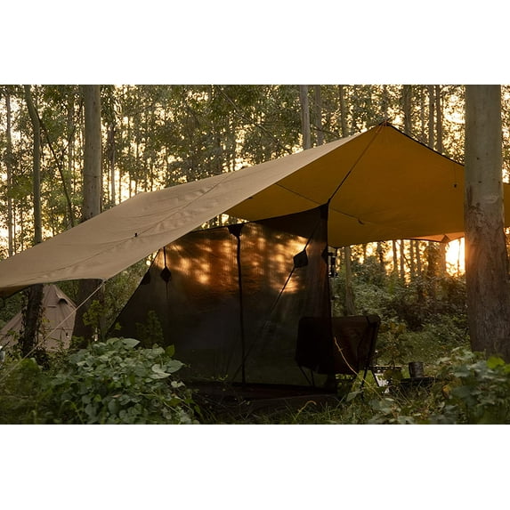 OneTigris Bulwark Camping Tarp, Waterproof Bushcraft Shelter ...
