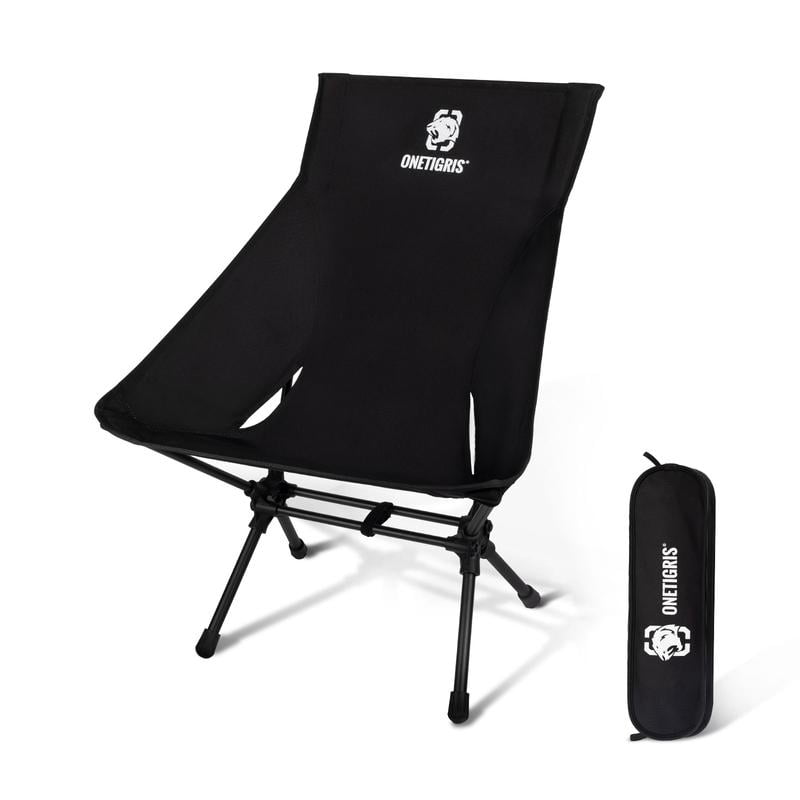 OneTigris Portable Camping Chair, Heavy Duty Folding Chair, 330 lbs ...