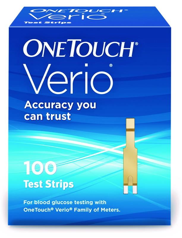 OneTouch Verio Blood Glucose Test Strips, 100 Ct HSA/FSA Eligible ...