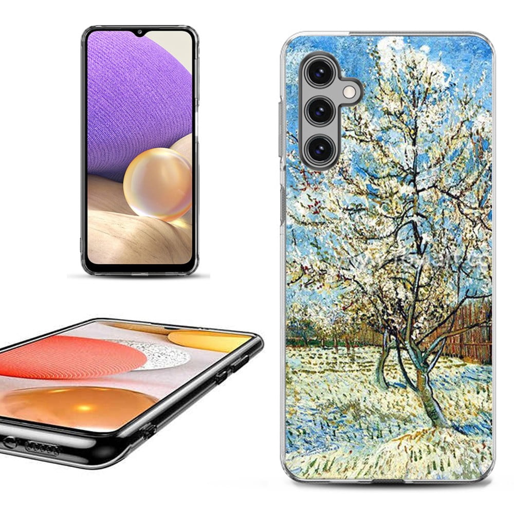 OneToughShield ® Shockproof Phone Case Compatible with Samsung Galaxy S24 5G - Peach Tree ...