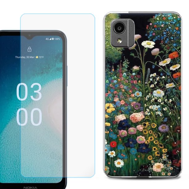 OneToughShield ® for Nokia C110 Shockproof Phone Case, with Tempered ...