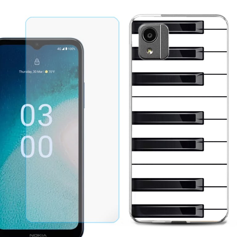 OneToughShield ® for Nokia C110 Shockproof Phone Case, with Tempered ...