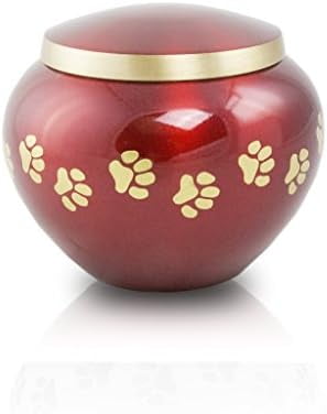 OneWorld Memorials Paw Prints Bronze Dog, Cat Animal Memorial Urn ...
