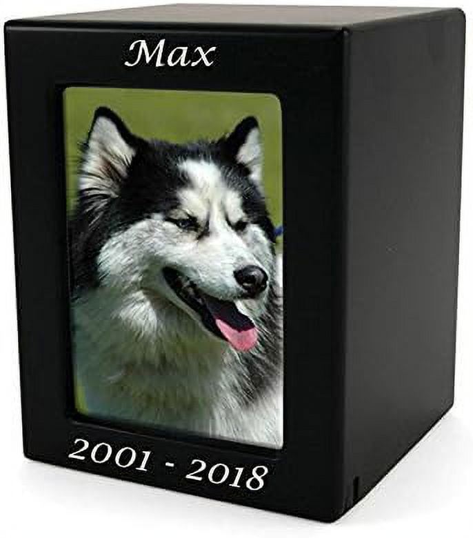 OneWorld Memorials Photo Frame Wood Funeral Urn for Cat, Dog - Small ...