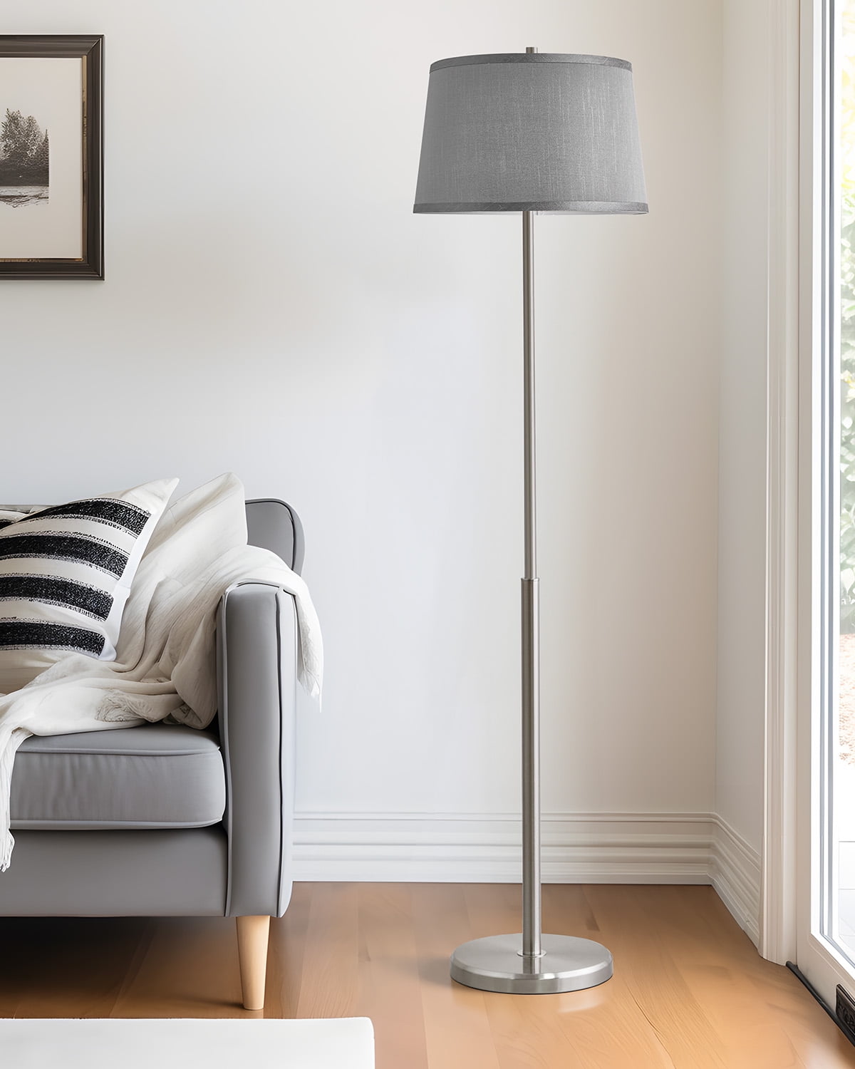 Oneach 61.75" Floor Lamp for Living Room Bedroom with Solid Base Modern ...