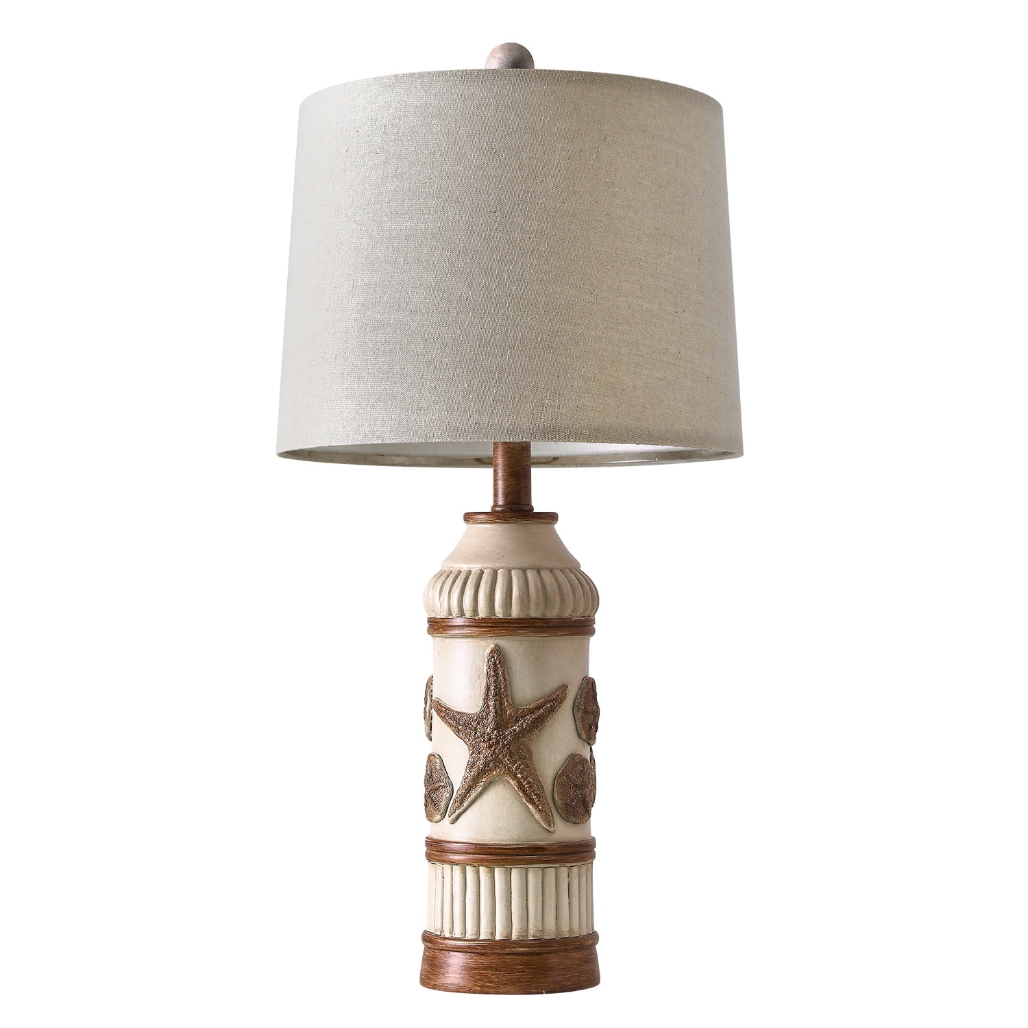 Oneach Retro Coastal Table Lamp for Living Room Bedroom 24" Farmhouse ...