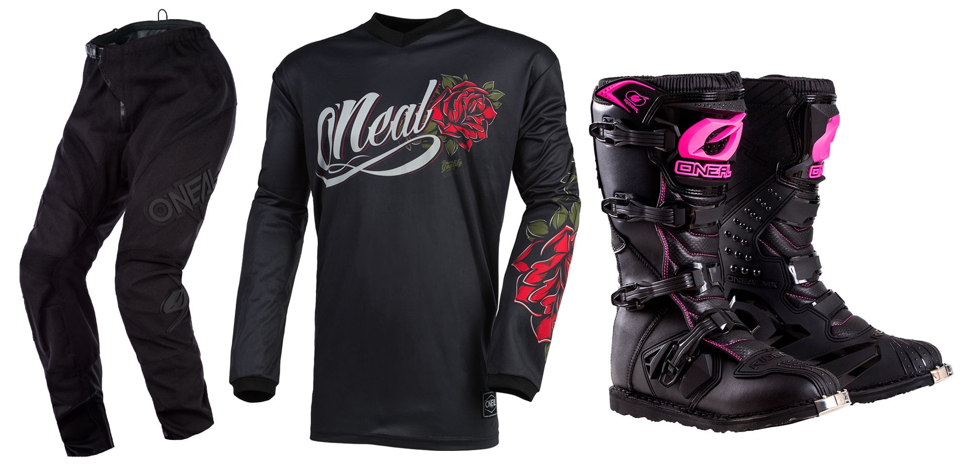 Oneal Womens Element Roses Jersey Pant Boots Combo - Walmart.com