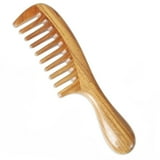 Onedor Natural Green Sandalwood Anti-Static Wooden Comb, Extra Wide ...
