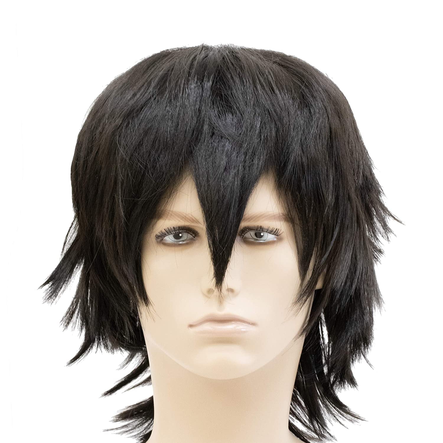 Onedor 12 Inch Short Straight Men Hair Wig Colored Cosplay Wig Heat ...