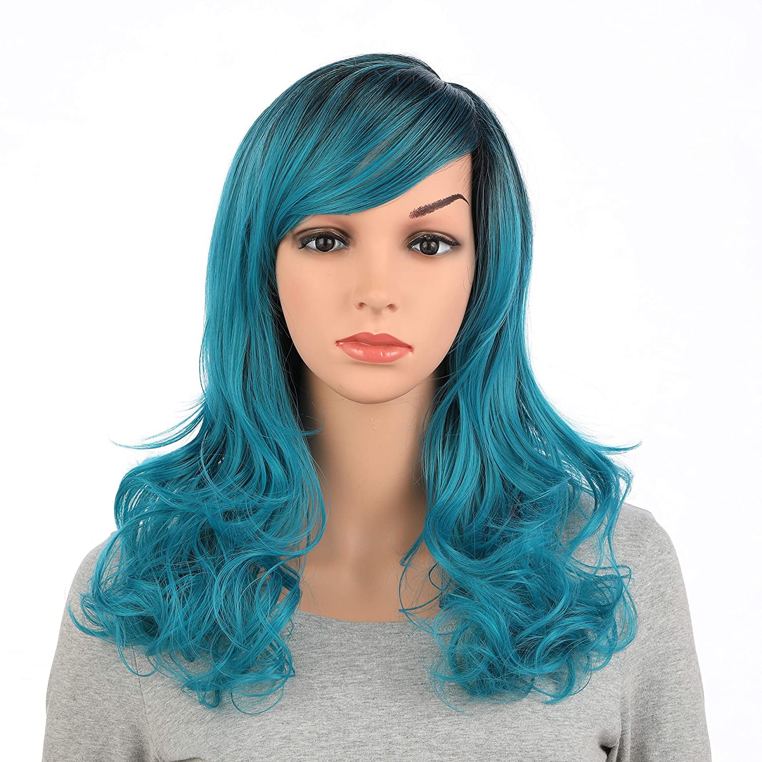 Onedor Full Head Beautiful Long Curly Wave Stunning Wig Charming Curly ...