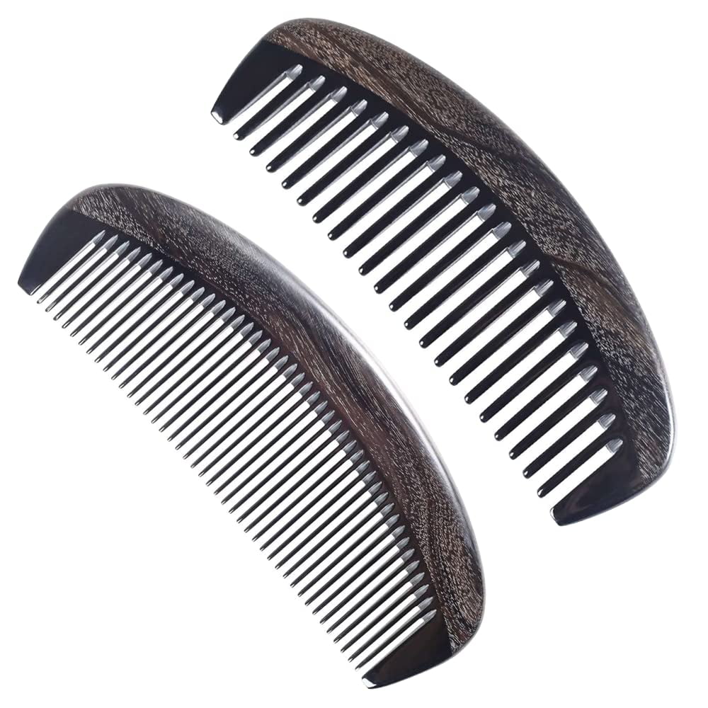 Onedor Handmade 100% Natural Chacate Preto Wood Hair Combs - Anti ...