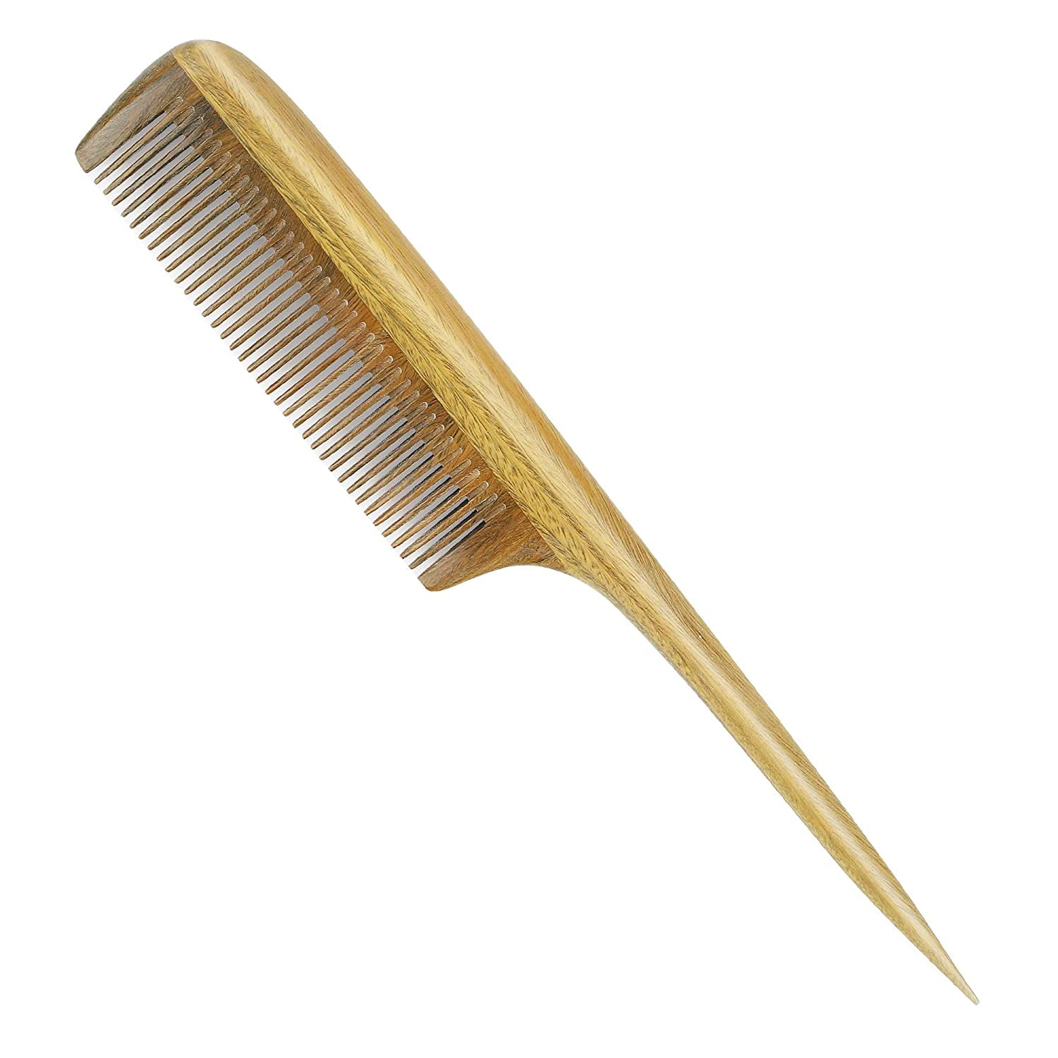 Onedor Handmade 100% Natural Green Sandalwood Hair Combs - Anti-Static ...