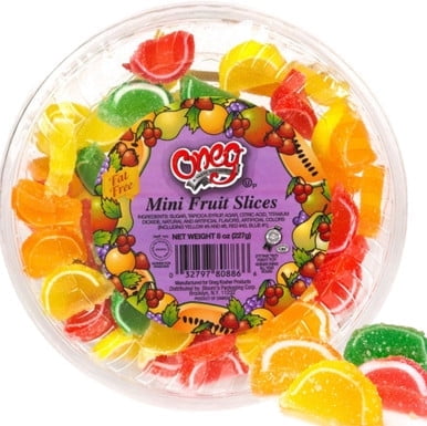 Oneg Mini Fruit Slices, Kosher for Passover Candy, 8 oz - Walmart.com