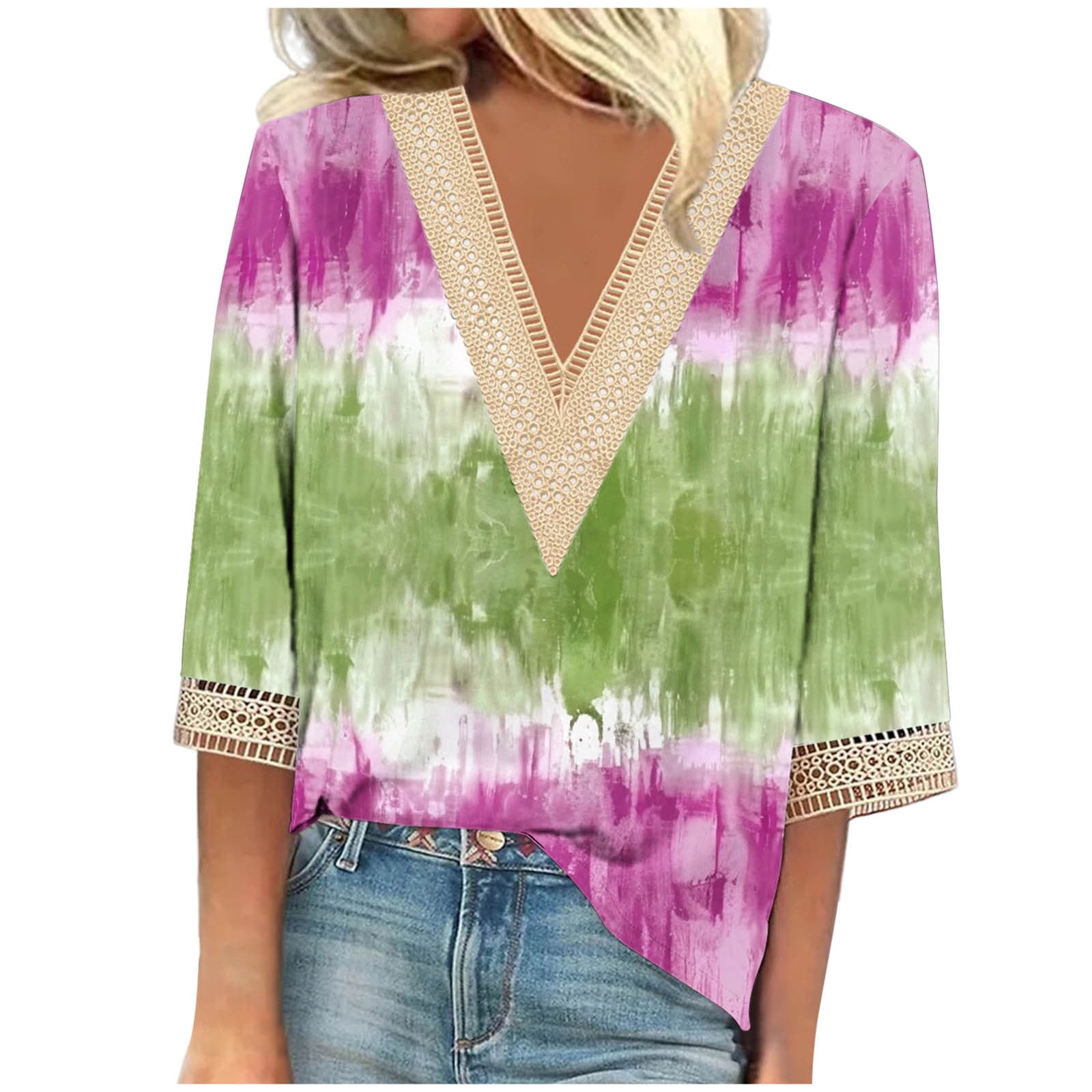 Onegirl Womens Summer Tops Casual With Sleeves Ladies Tops And Blouses ...