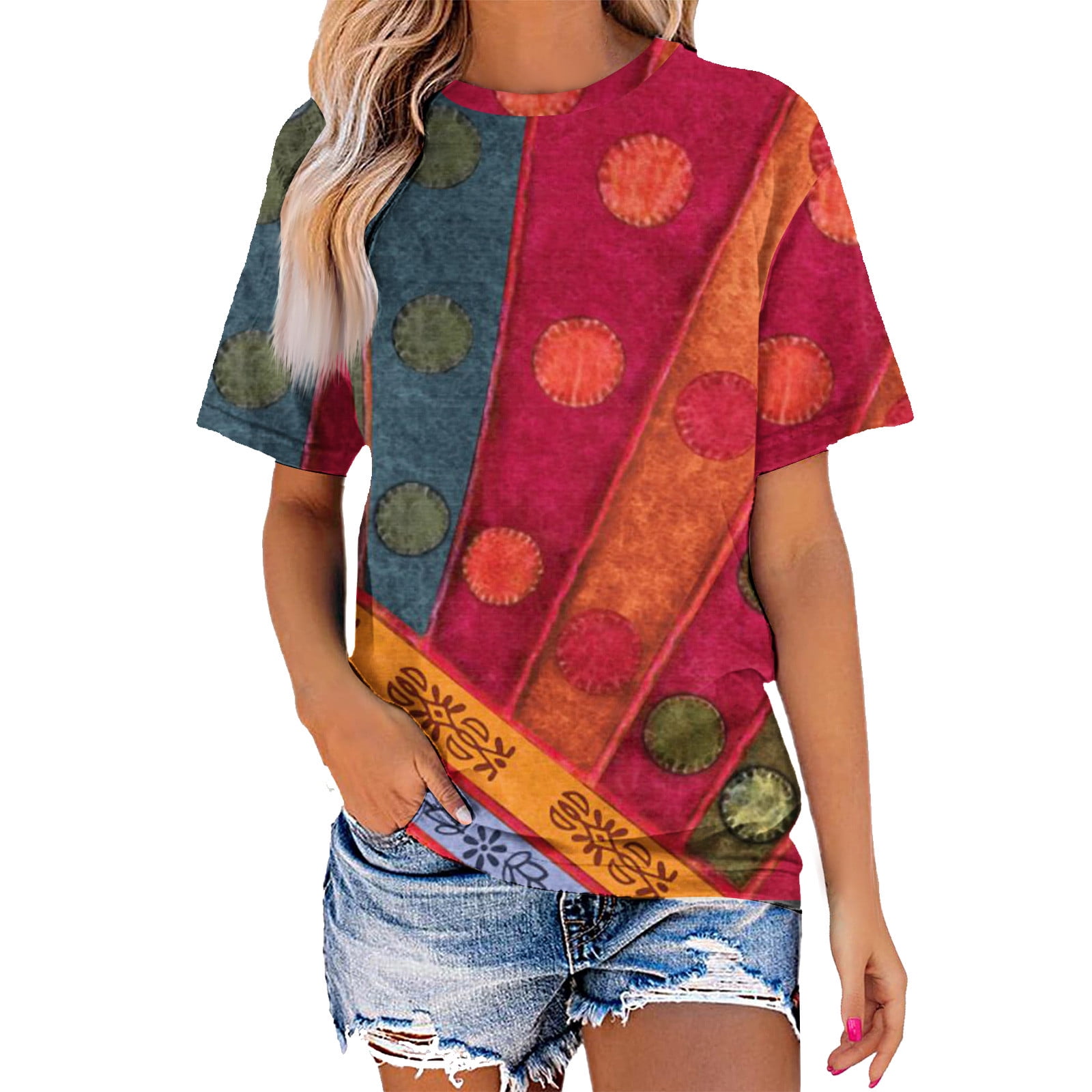 Onegirl Womens Summer Tops Dressy Casual 3/4 Sleeve Professional ...