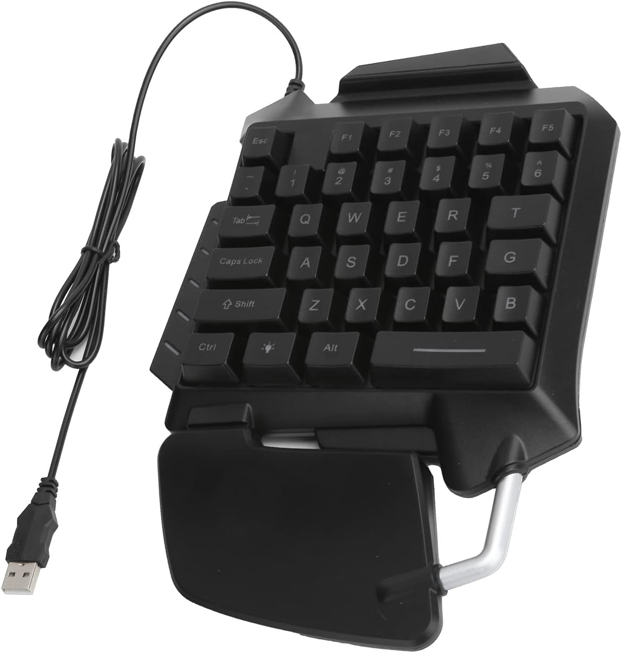 Onehanded Keyboard 35-Key Usb Wired Portable Mechanical Gaming Keypad ...