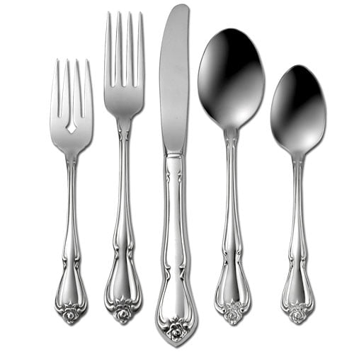 Oneida 20-Piece True Rose Flatware Set - Walmart.com