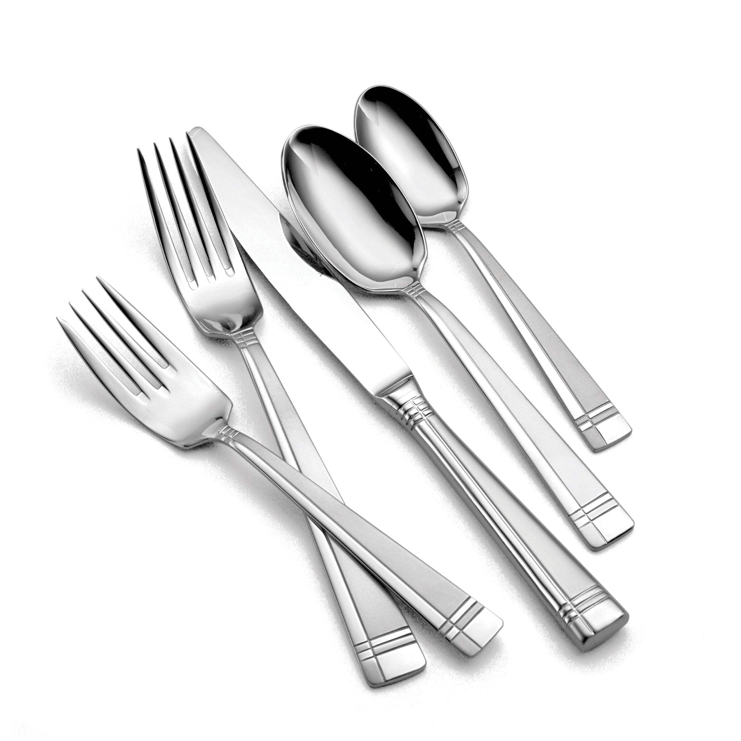 Oneida Amsterdam 50 Piece Everyday Flatware Set - Walmart.com