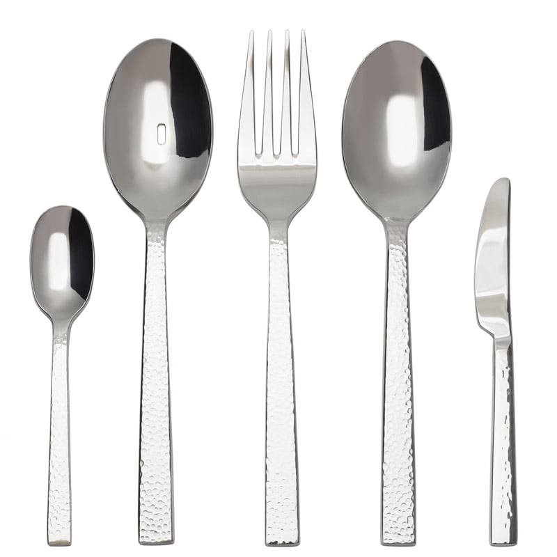 Oneida Chef's Table Hammered 5Pc Serving Set - Walmart.com