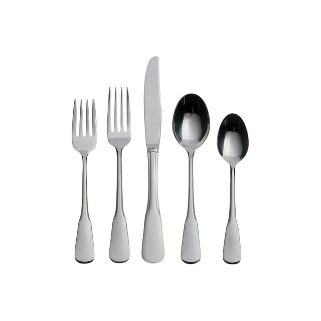 Oneida Colonial Boston Stainless Steel 20 Piece Serving Flatware Set ...