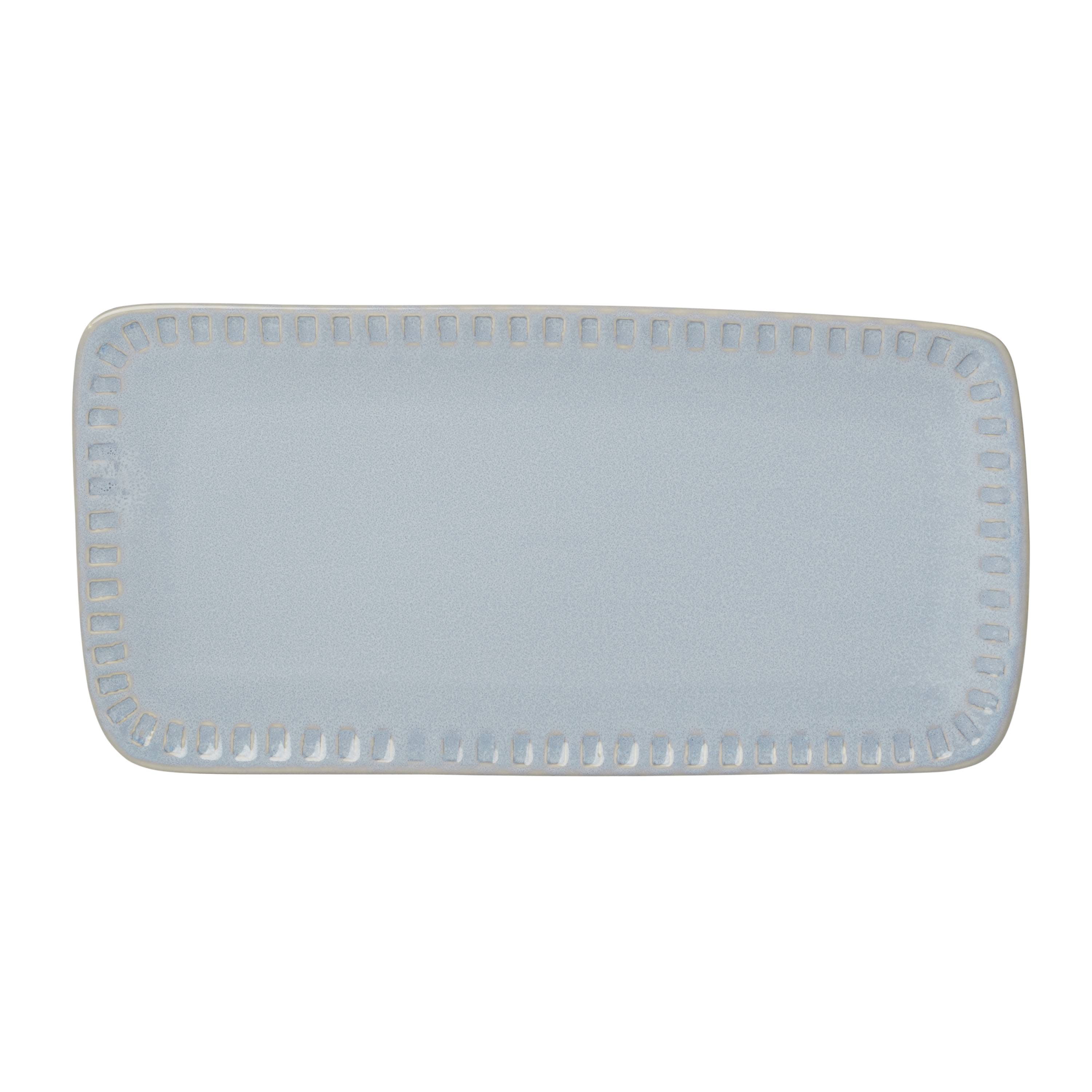 Oneida Entertain Artisanal Stripe Blue Stoneware Hors d'Oeuvres Serving ...