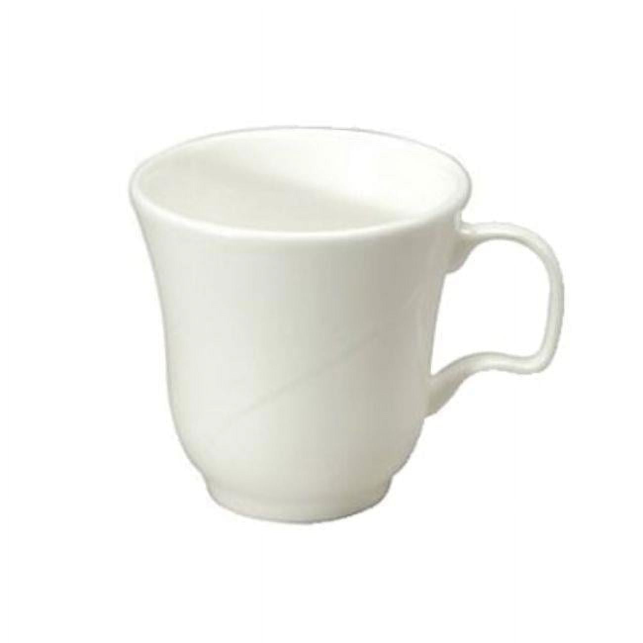 Oneida F1100000510 8.5 oz Eclipse Embossed Bone China Tall Cups ...