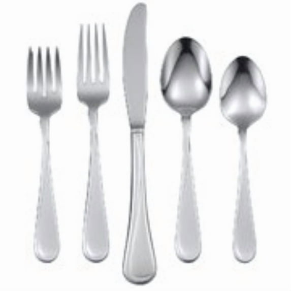 Oneida Flight 45-Piece Stainless-Steel Silverware Set with Serving ...