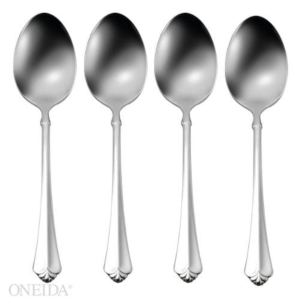 Oneida Juilliard Fine Flatware Dinner Spoons, Set of 4, 18/10 Stainless ...
