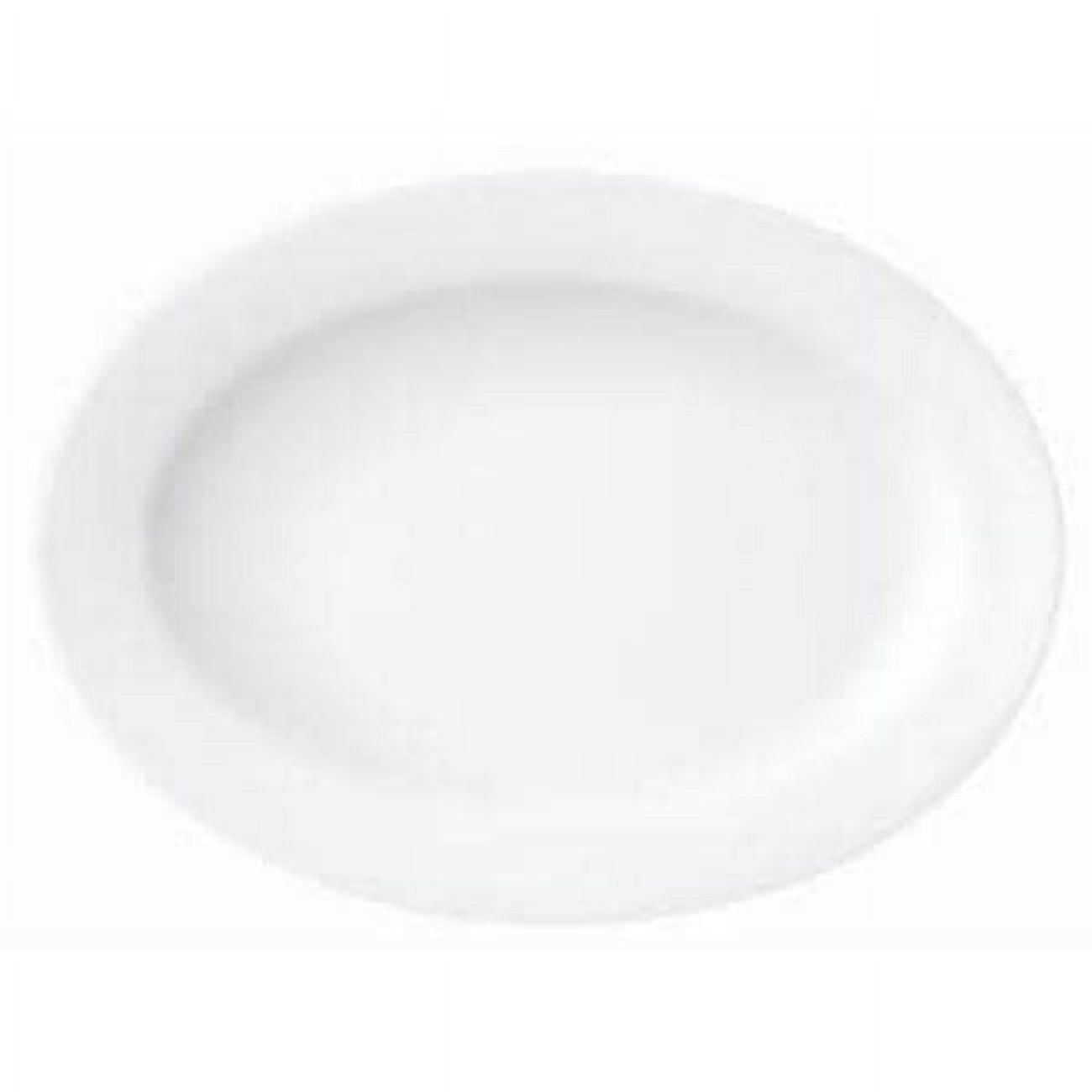 Oneida L5800000367 12 in. Verge White Porcelain Oval Platter - Walmart.com