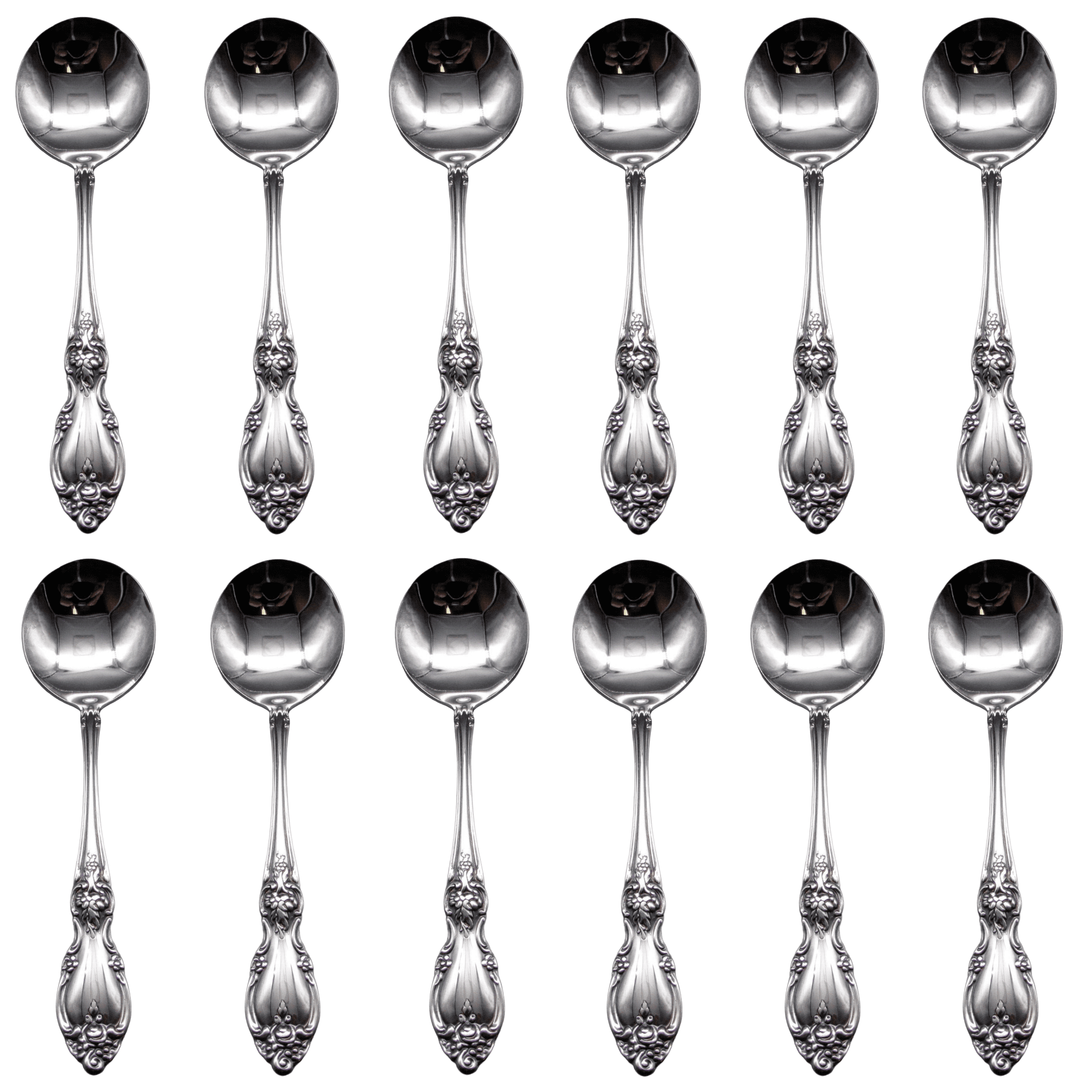 Oneida Louisiana 18/8 Stainless Steel Round Bouillon Spoon (Set of ...