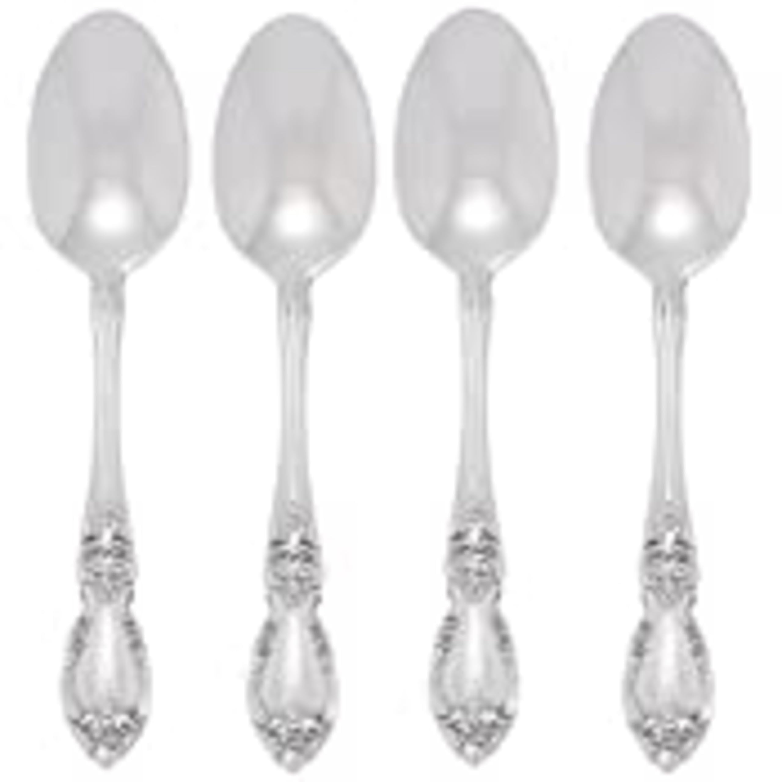 Oneida Louisiana Fine Flatware Teaspoons, Set of 4, 18/10 Stainless ...