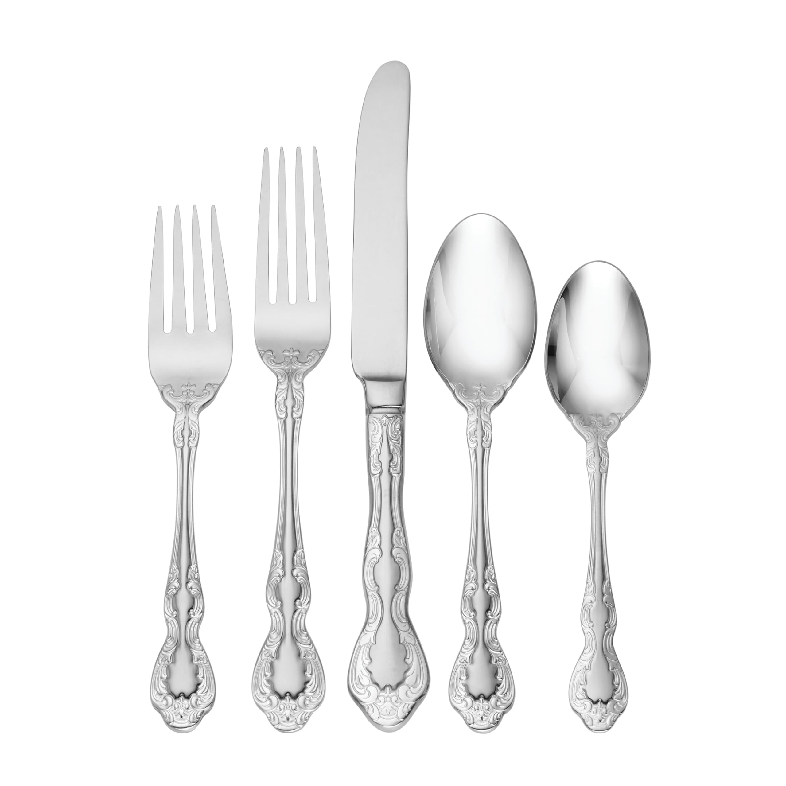 Oneida Mandolina High-End 65-Piece Stainless Steel Flatware Set ...