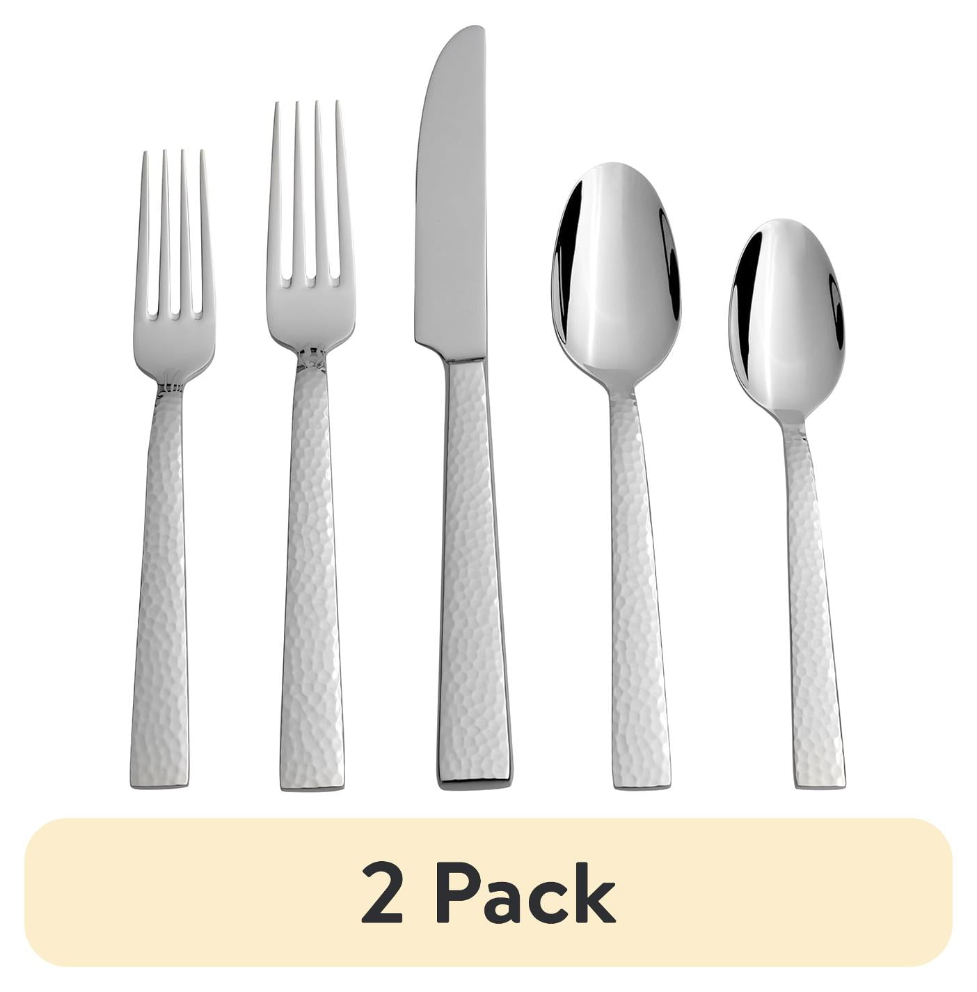 (2 pack) Oneida Monoa 20-Piece Stainless Steel Flatware Set (Service ...