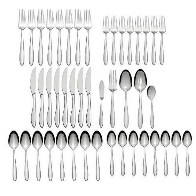 Free Shipping! Oneida Mooncrest 45-Piece Flatware Set, Service for 8 ...