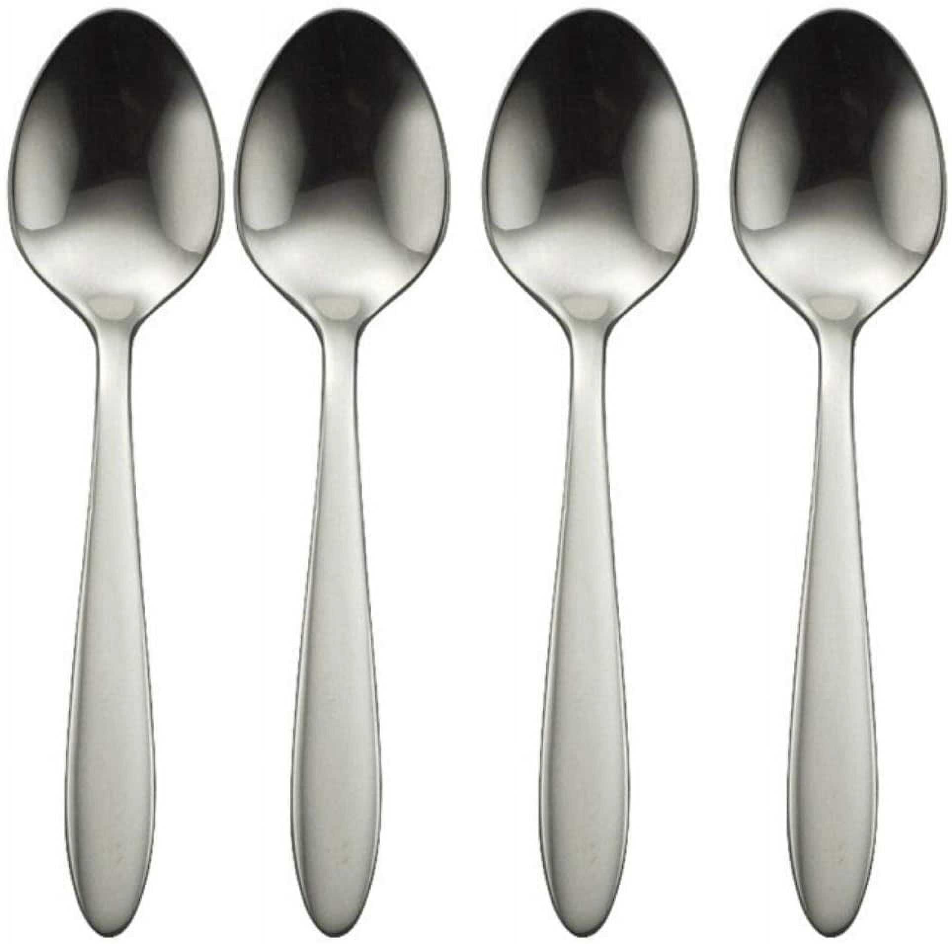 Oneida Mooncrest Stainless Steel Silverware Teaspoons, Set of 4 ...
