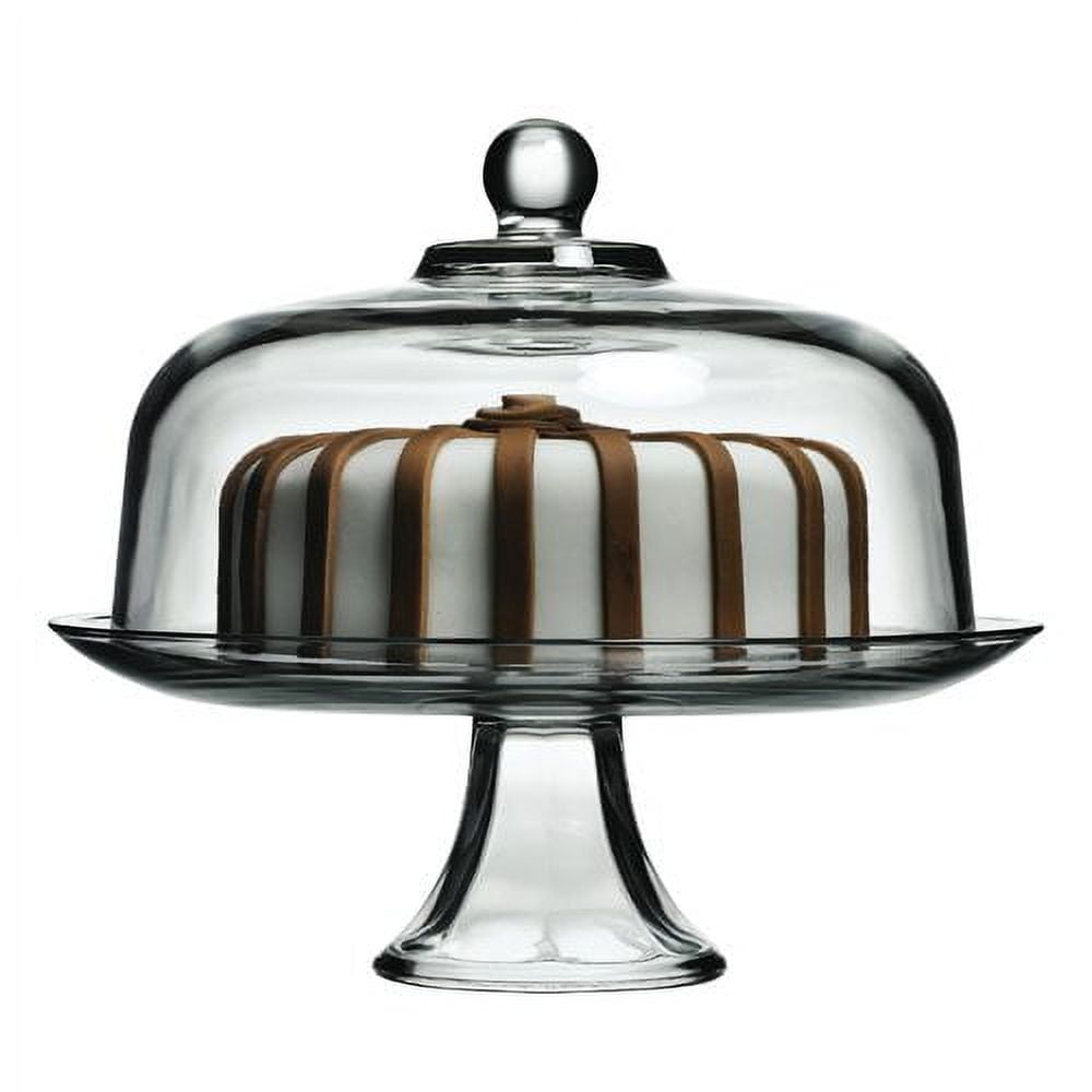 Anchor 13 inch Large Covered Glass Dessert Stand, Dome Lid Cake Plate ...