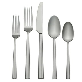 Better Homes & Gardens Stainless Steel Gold Flatware Set 20 Piece ...