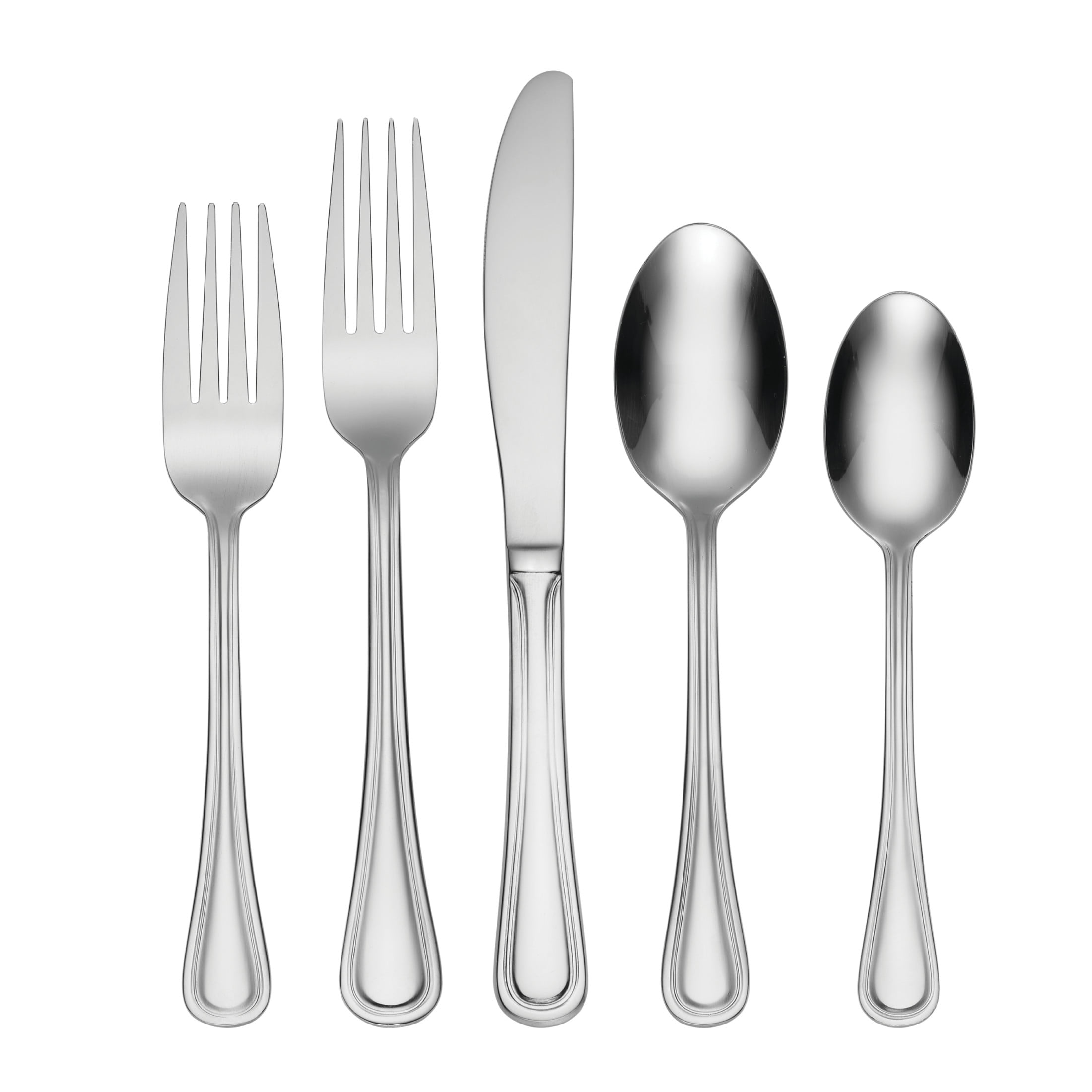 Oneida Tress 50-Piece Mirror 18/0 Stainless Steel Flatware Set (Service ...