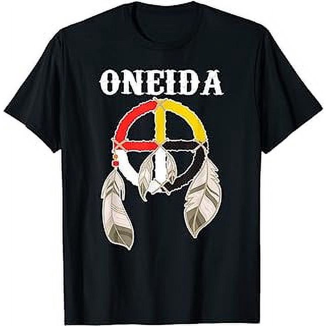 Oneida Tribe Nation Native American Indian Medicine Wheel T-Shirt ...