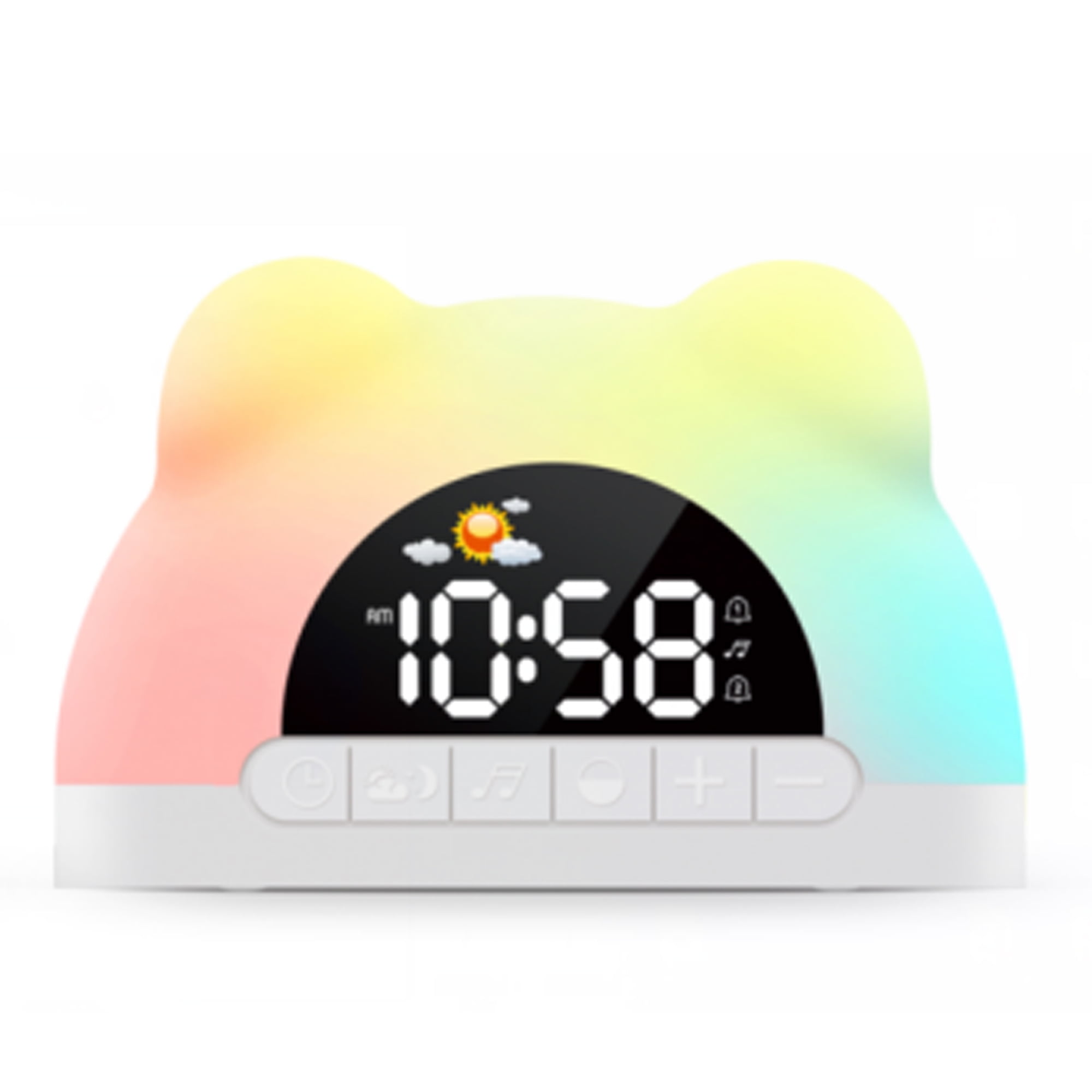 Onekawa Cute Alarm Clock for Kids Digital Alarm Clock for Girls Sleep ...