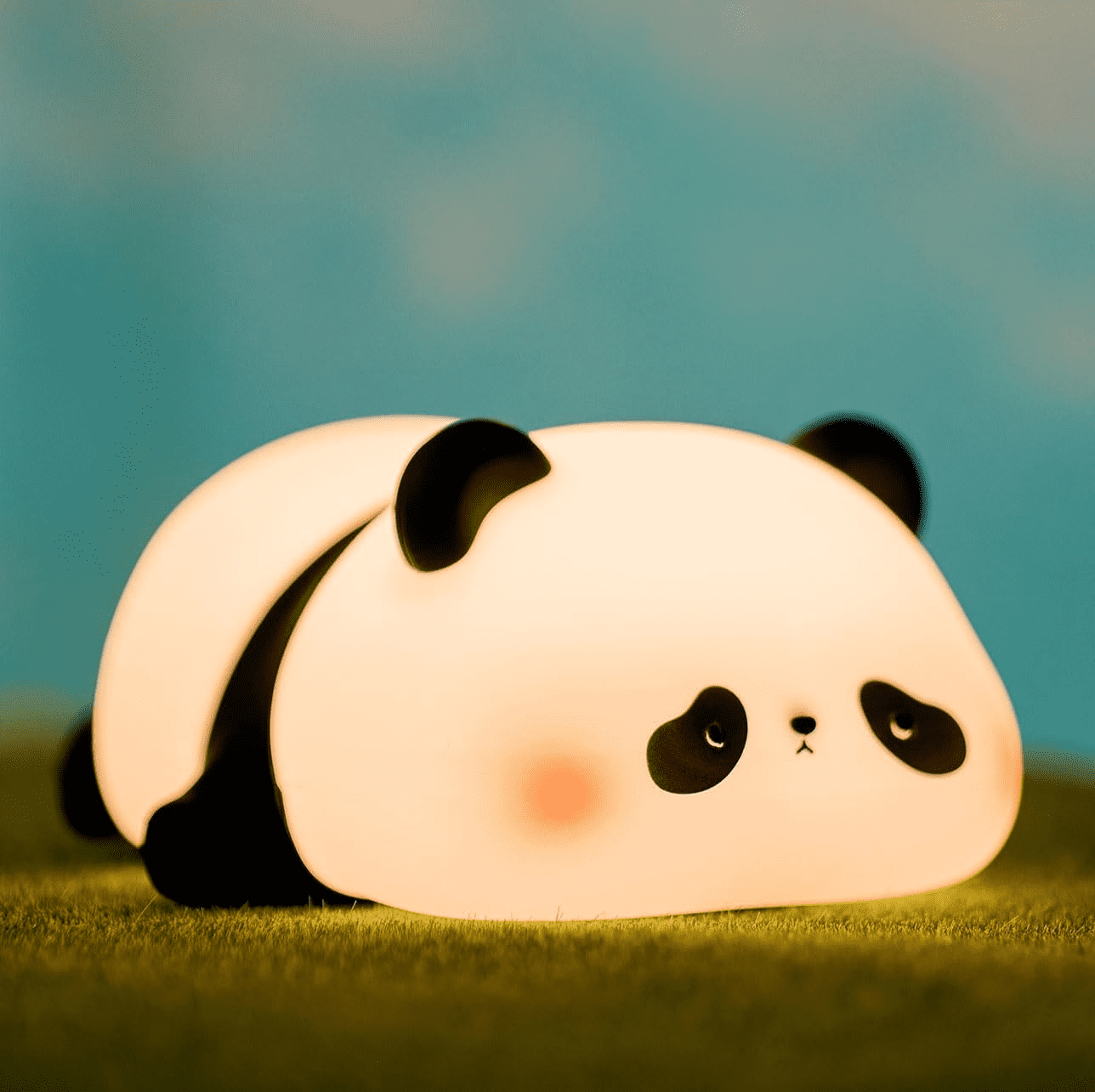 Onekawa Cute Panda Night Light, LED Dimmable Silicone Lamp, Nursery ...