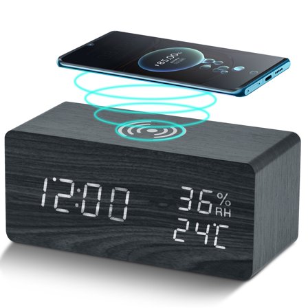 Better Homes & Gardens Sunrise Digital Alarm Clock with Sleep Sounds ...