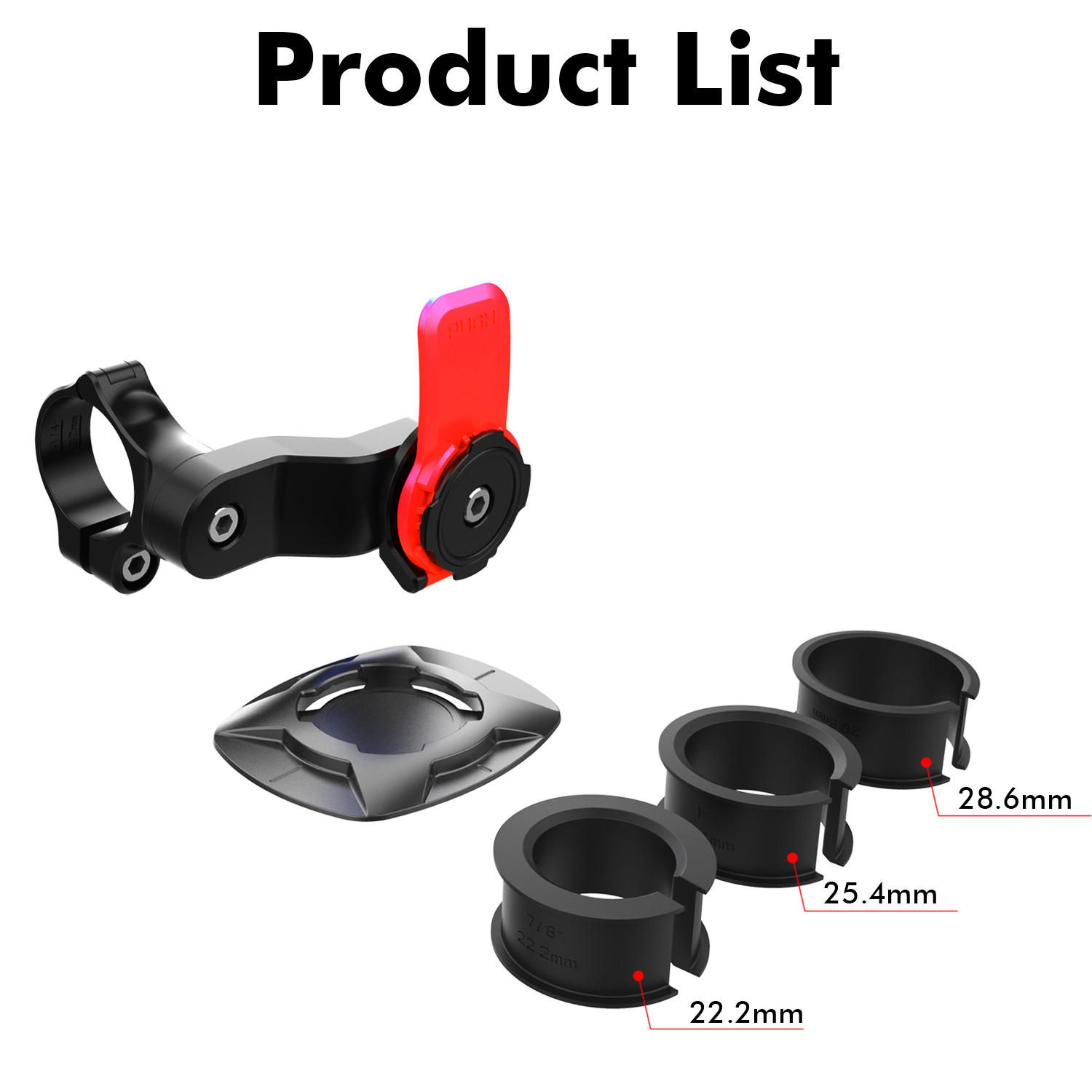 Onelesy Adjustable Bike Phone Holder Rotate Bicycle Mobile Phone Holder ...