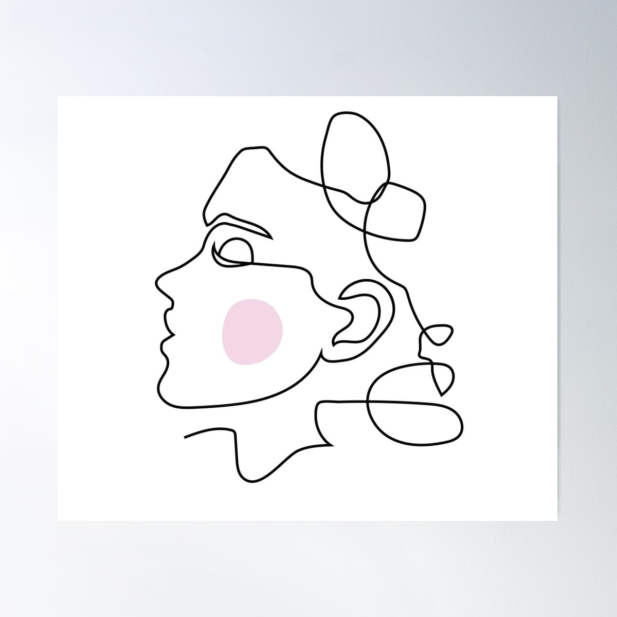 Onelinedrawing Woman Girl Drawing Abstract Pink Abstractface Oneline ...