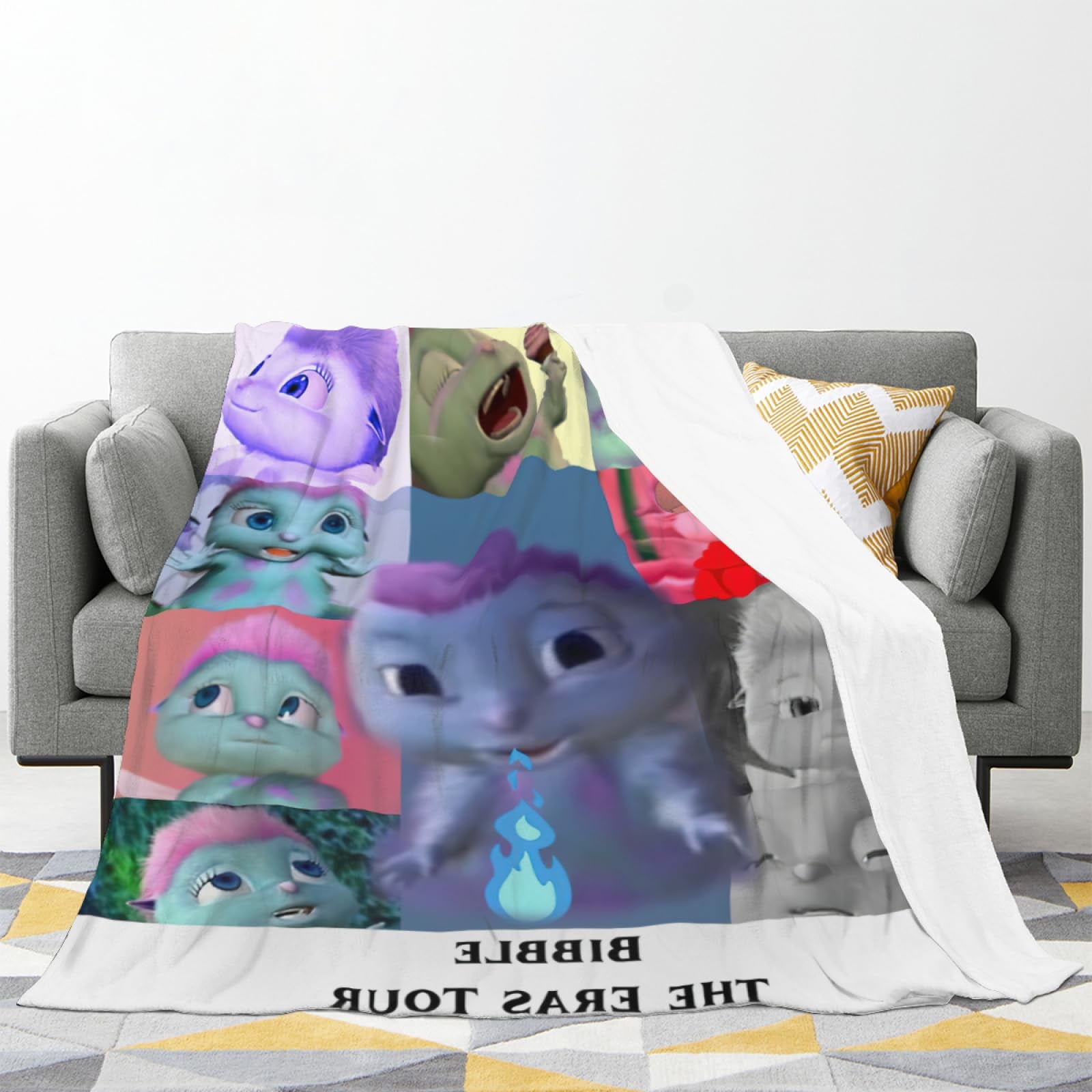 Oneluffy Bibble Blanket Cartoon Poster Blankets Meme Super Soft Warm ...