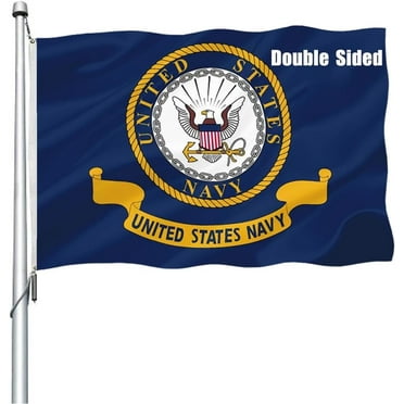 US Navy Flag 3x5 FT Outdoor 3Ply Double Sided US American Navy Flags ...