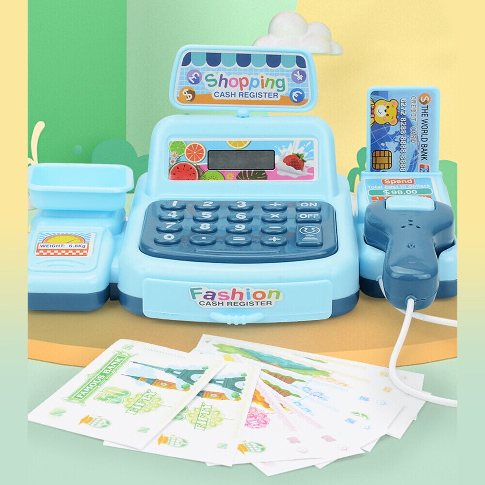Onemayship Children's Analog Cash Register ABS Material Math Skill ...