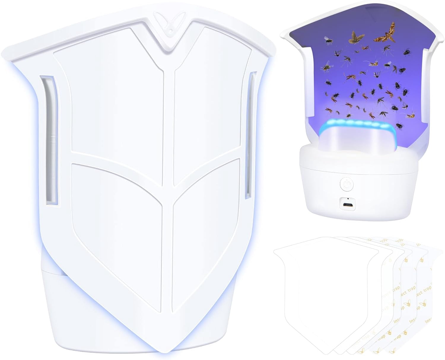 Onemayship Gnat Traps for House Indoor, 2-in-1 Rechargeable Flying ...