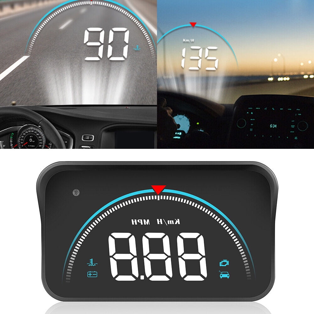 Onemayship HUD OBD2 Head Up Display Gauge Speedometer Voltage Alarm ...